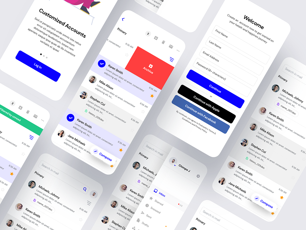 Flutter designs, themes, templates and downloadable graphic elements on ...