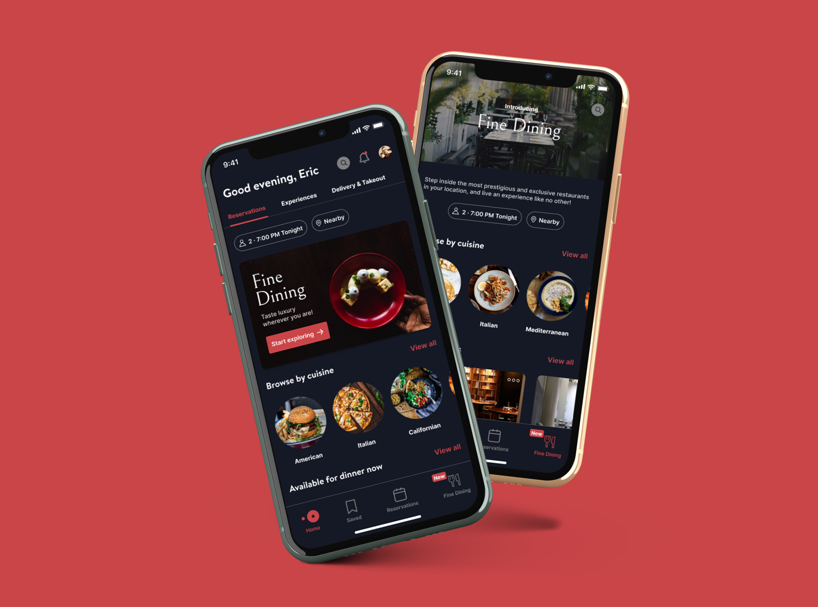 OpenTable Fine Dining Feature - Restaurant Reservation App by Diego ...