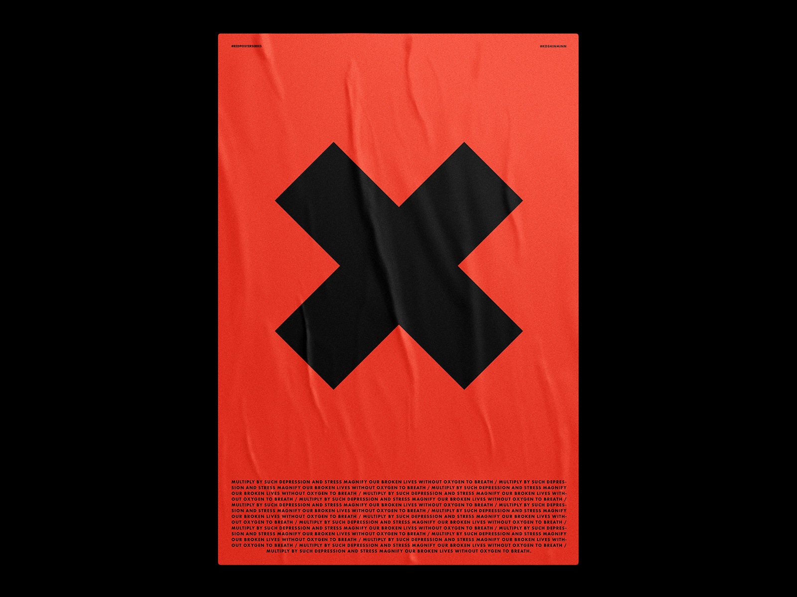 Red Poster Series Day 12 by koshinminn on Dribbble