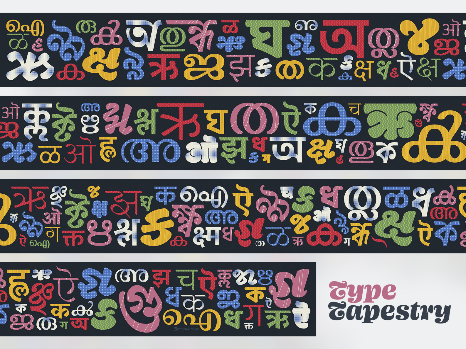 Type Tapestry by Mohak Gulati on Dribbble