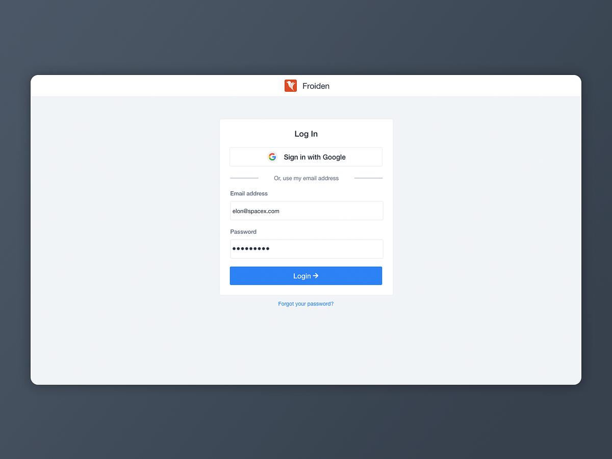 Worksuite Login UI by Froiden on Dribbble