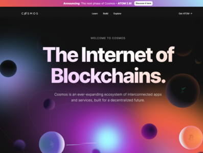 Cosmos - Blockchain Web App by Westcoast Animations on Dribbble