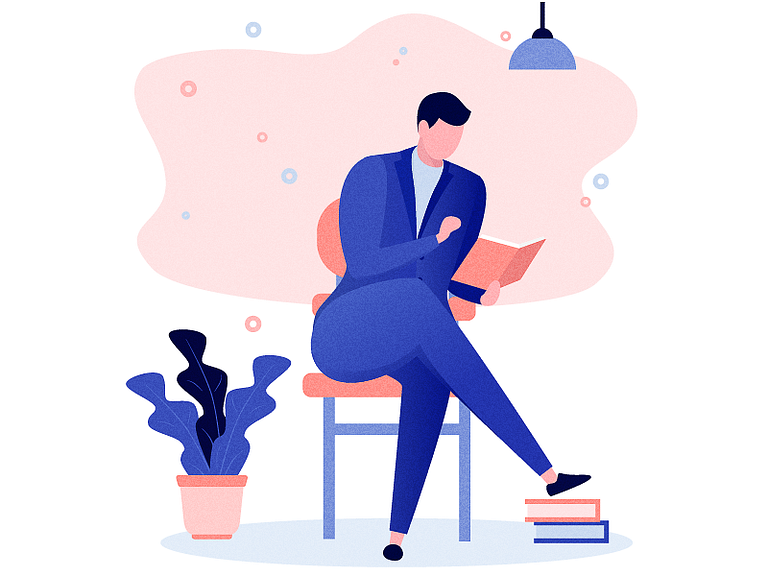 Reading books by JorunCo on Dribbble
