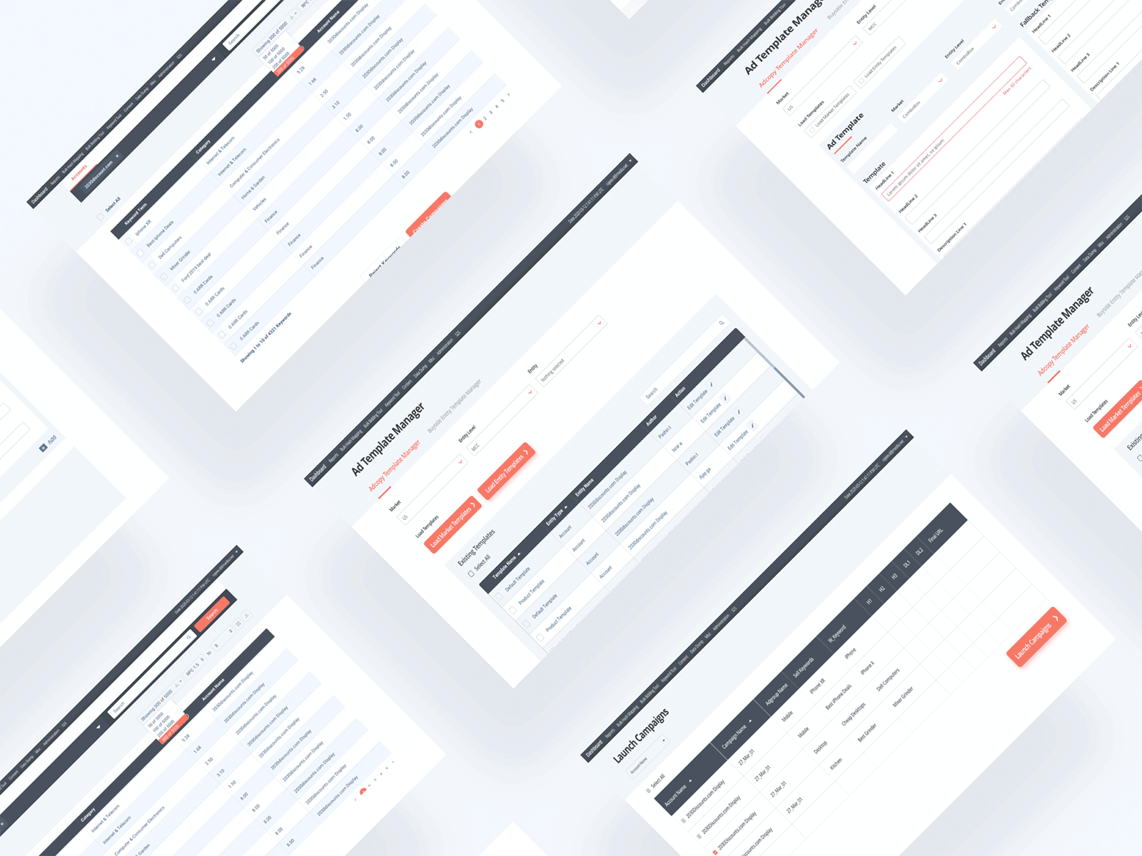 Ad Template Manager Interface Design By Hamid UI UX Designer On Dribbble