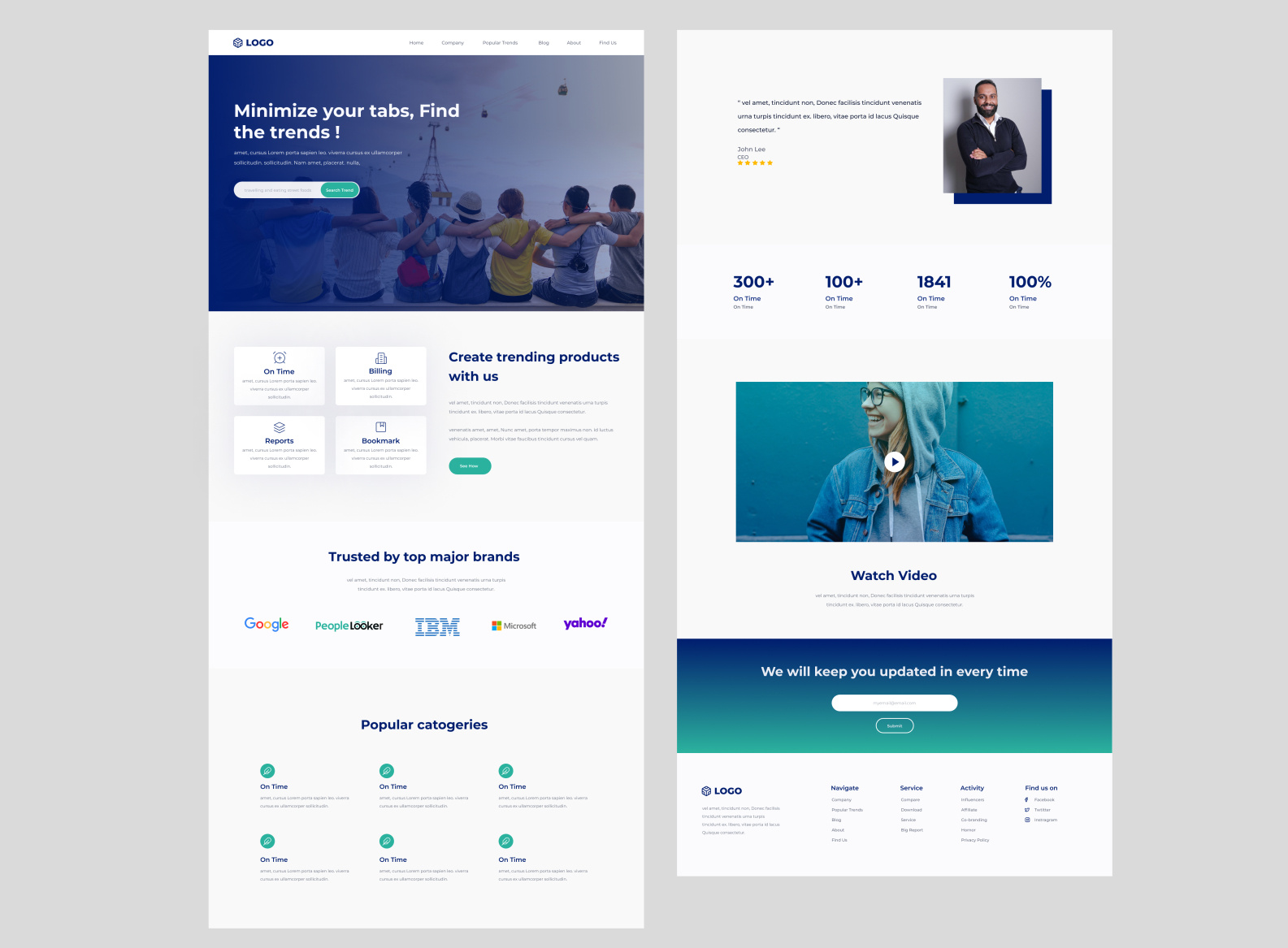 Professional Website UI design by wwweb on Dribbble