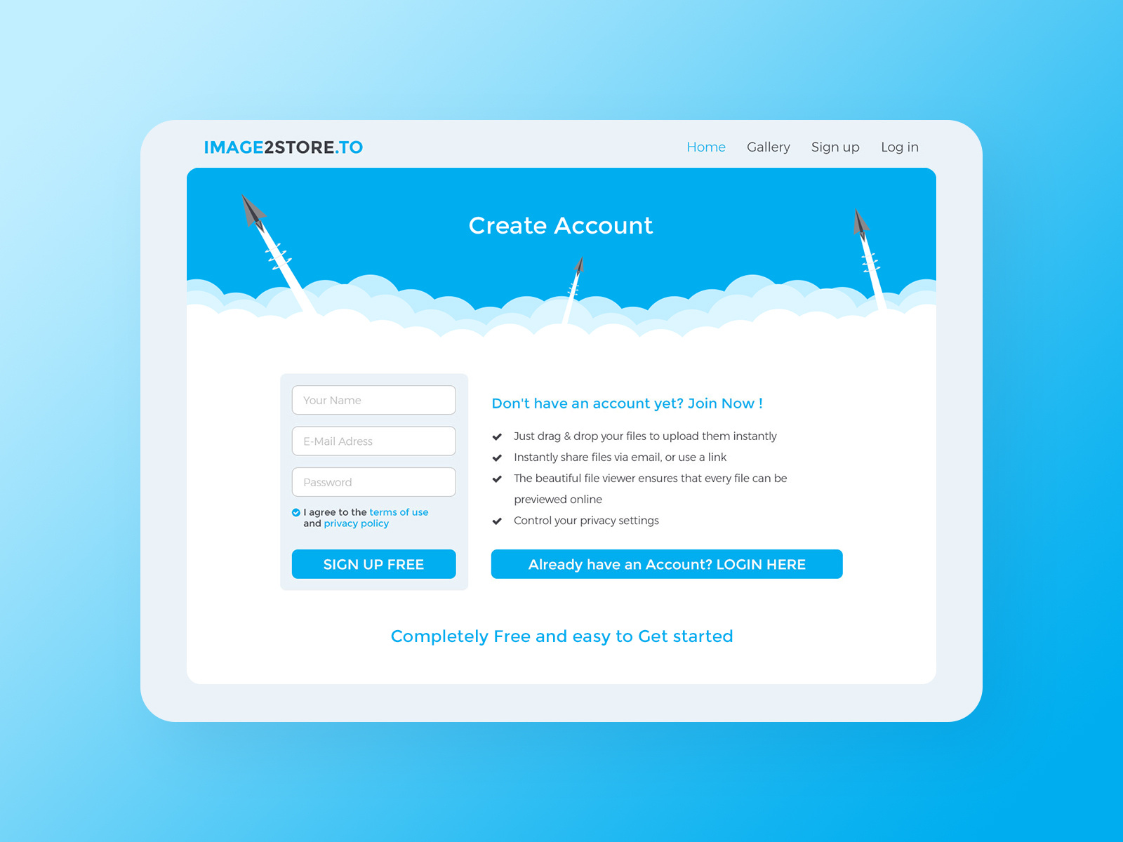 Web UX/UI Software Design: Cloud storage by BilibanYury on Dribbble