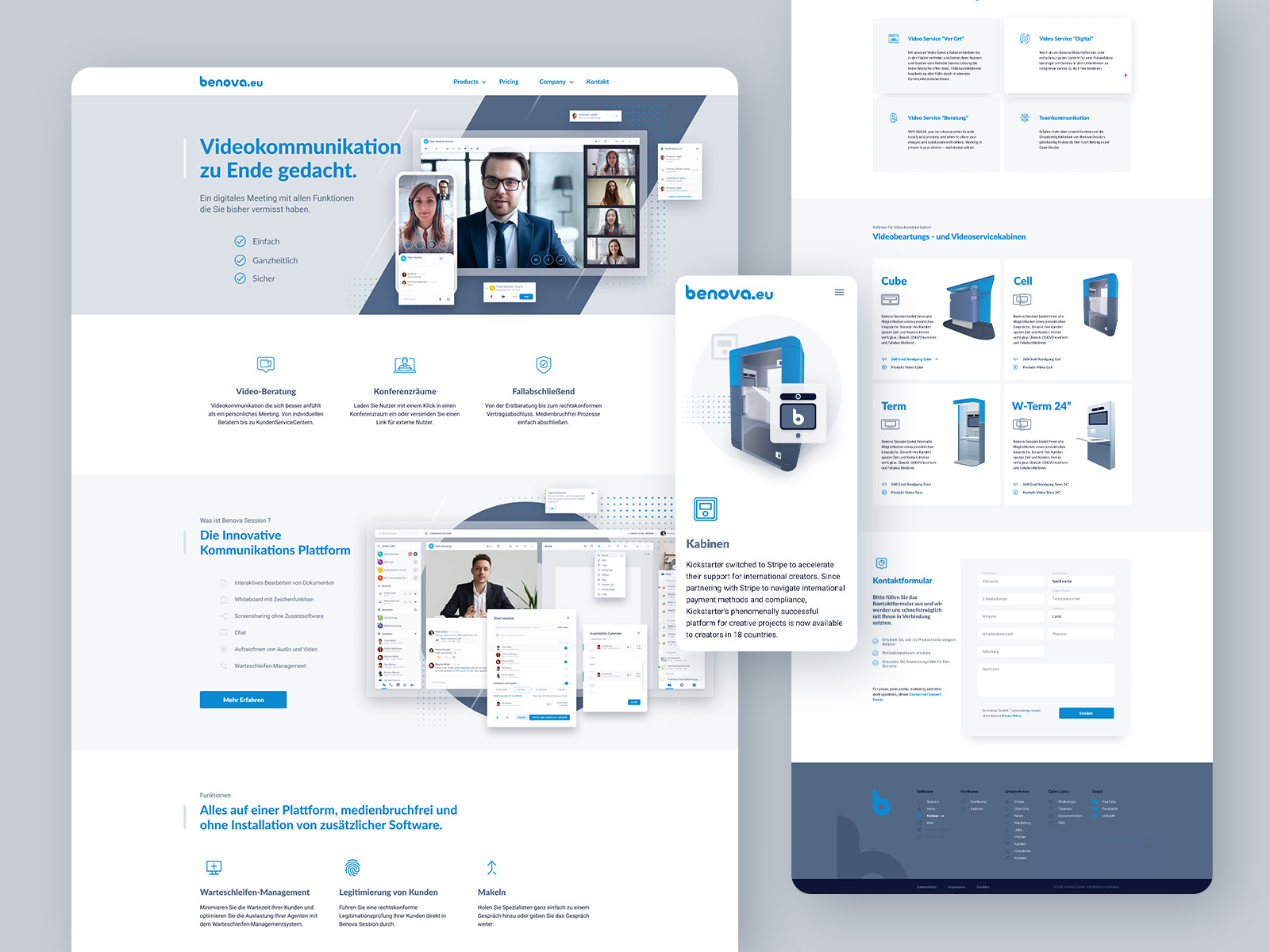 Web page for product launch by BilibanYury on Dribbble