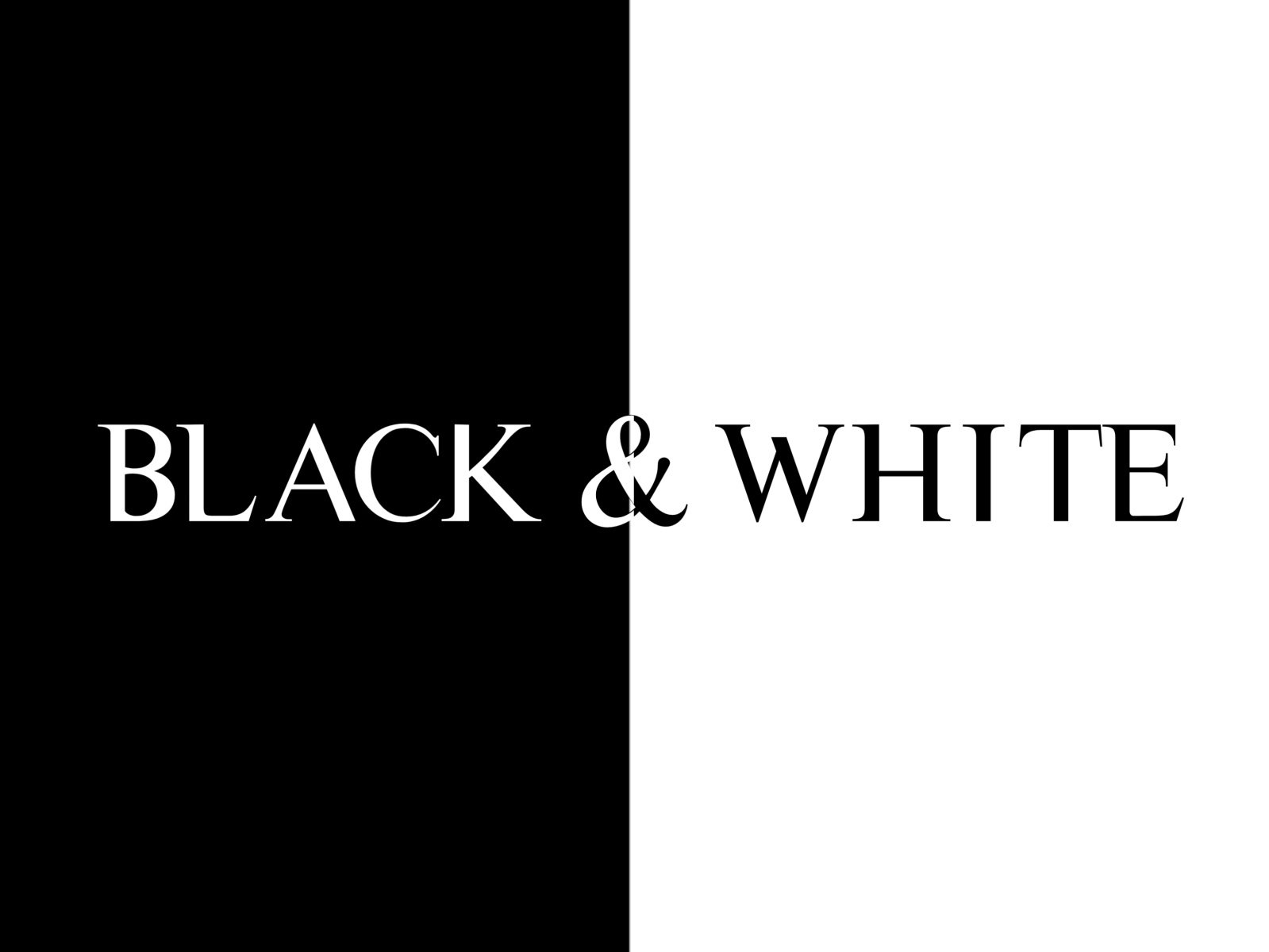 Black and White | Logo Design by Pranav on Dribbble
