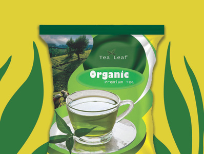Green tea packet design & mockup,, by adobe illustrator. by Suraiya ...