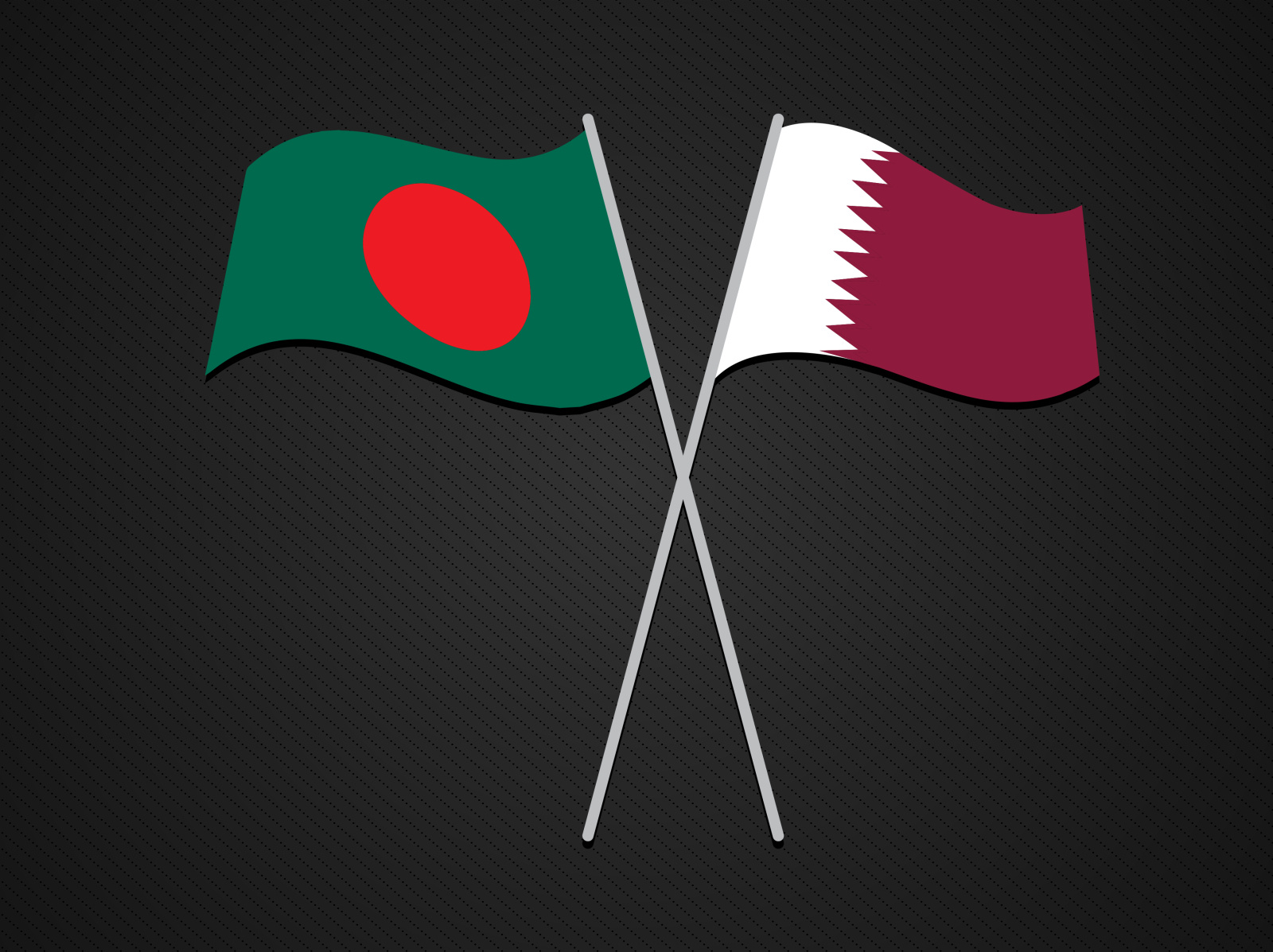 Bangladesh and Qatar flag design by art_house99 on Dribbble