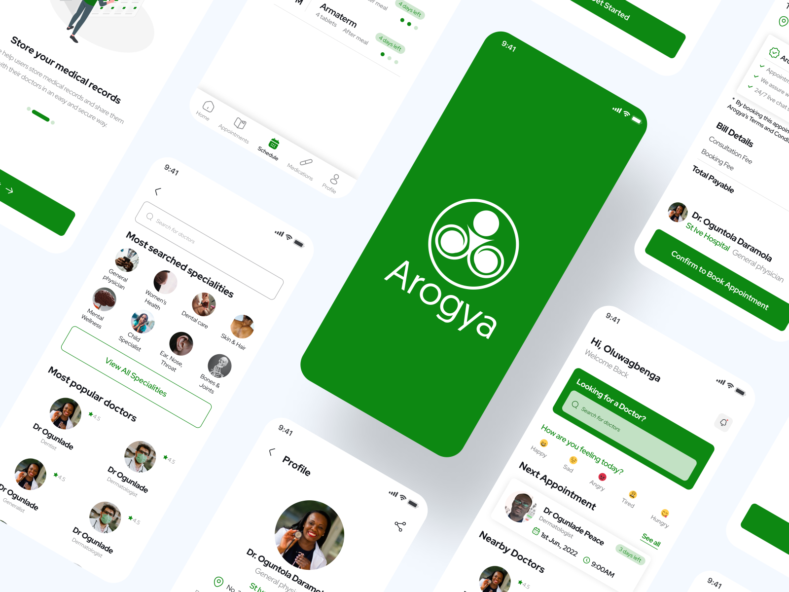Arogya Healthcare App - Mobile App by Oladipupo Ayoola on Dribbble