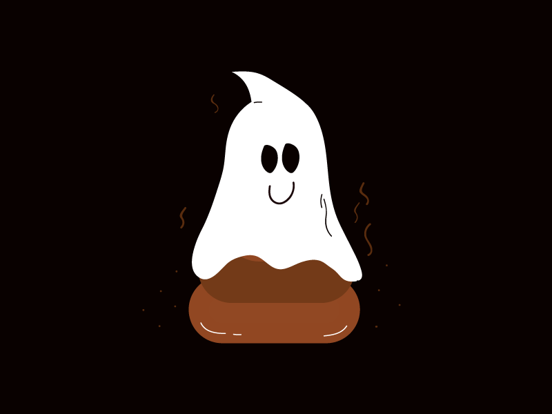 Ghost shit by Luigi Leuce Factory on Dribbble
