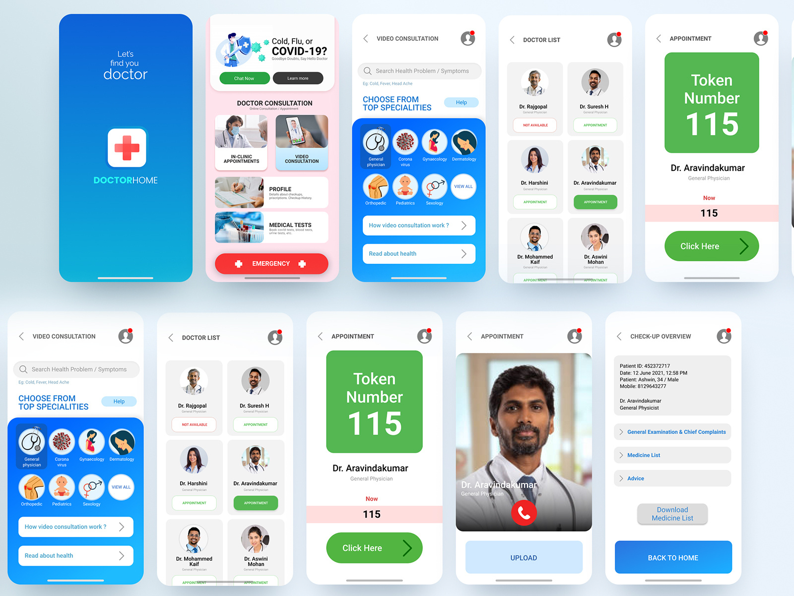 Doctor Consulting UI - Part 2 by VA Shafi on Dribbble