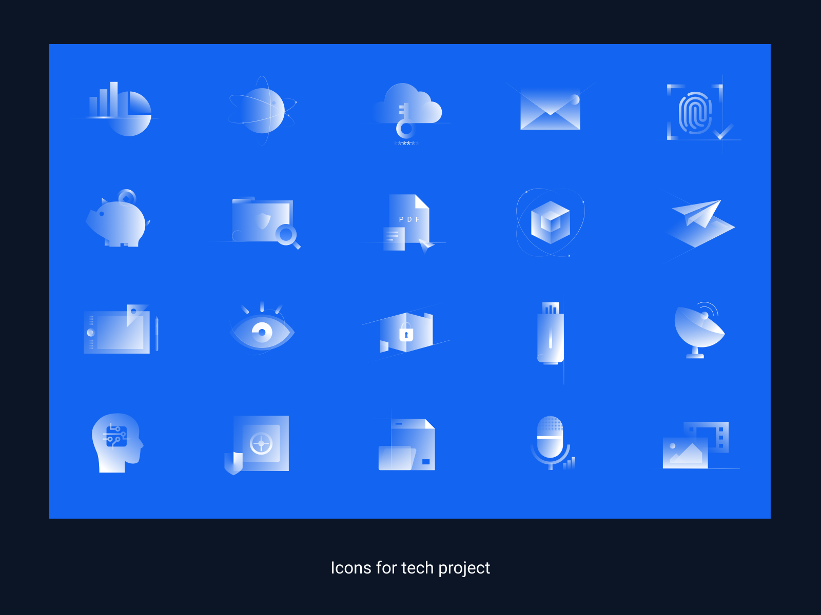Tech icons by MARS for HT01 on Dribbble