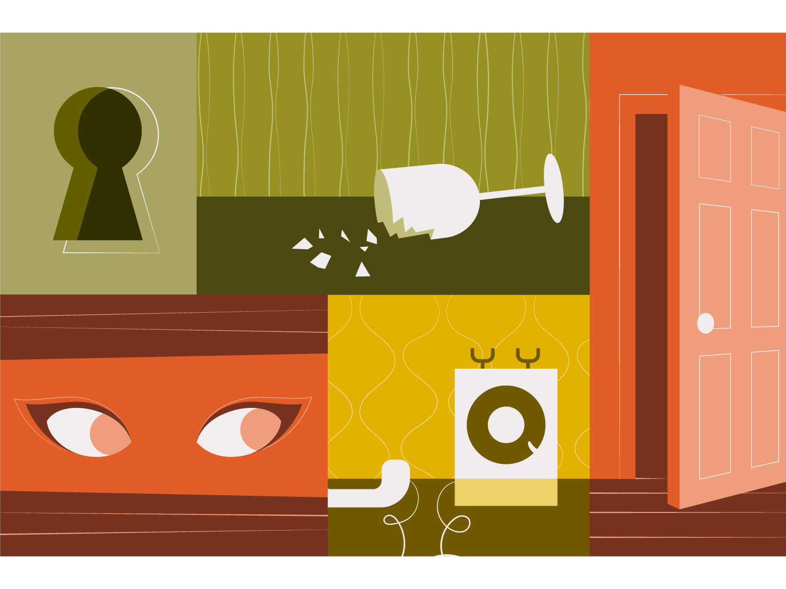 Suspicious by Lindsay Santiago on Dribbble