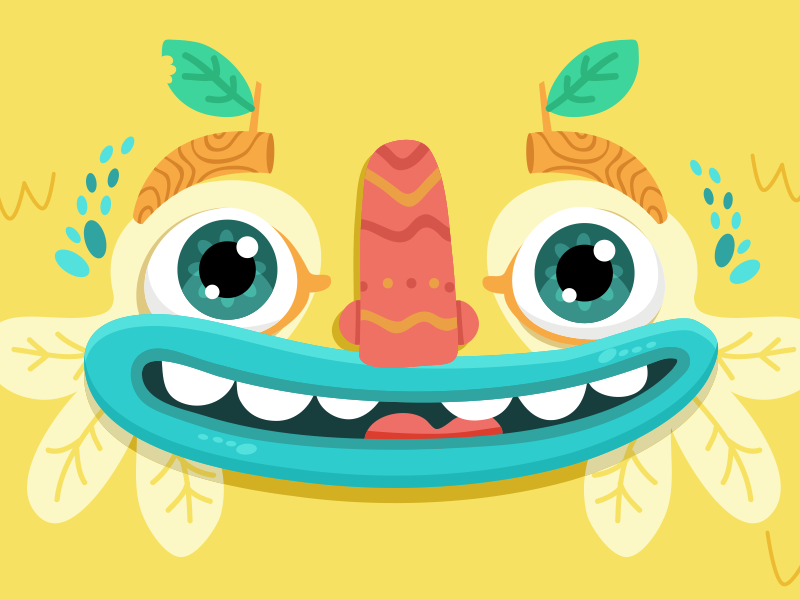 Yellow Monster by Pon Cervantes on Dribbble