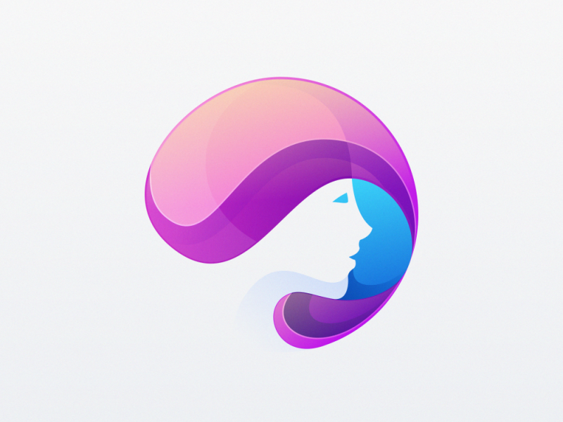 Girl Logo Template concept ️ by Aary_studio1 on Dribbble