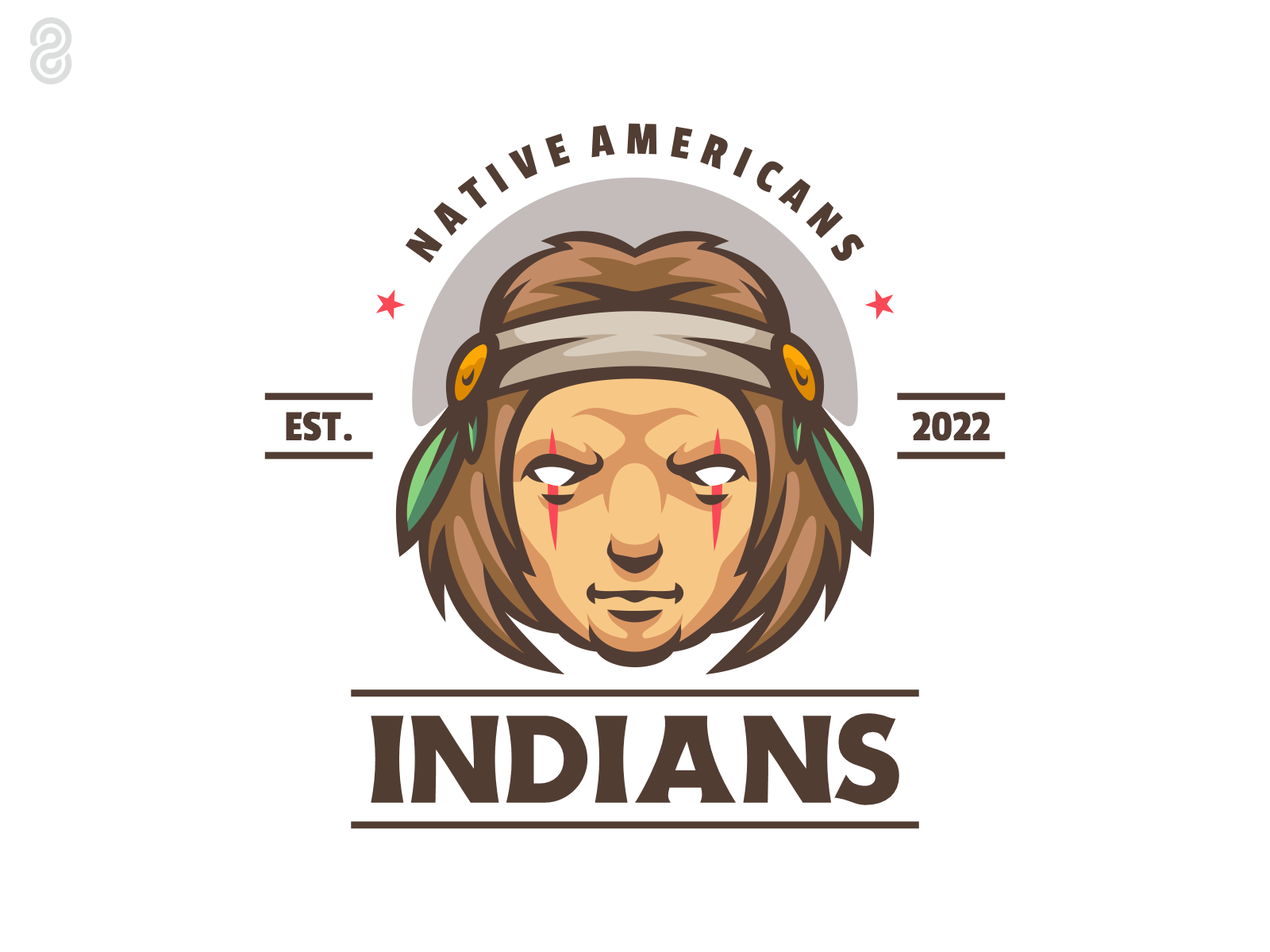 Indians Mascot Logo Design by Aary_studio1 on Dribbble