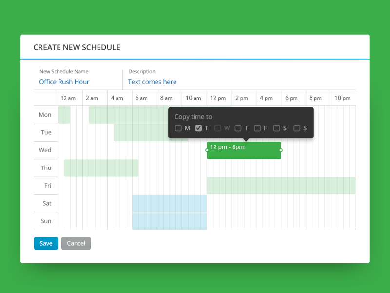 Create Schedule by Alap on Dribbble