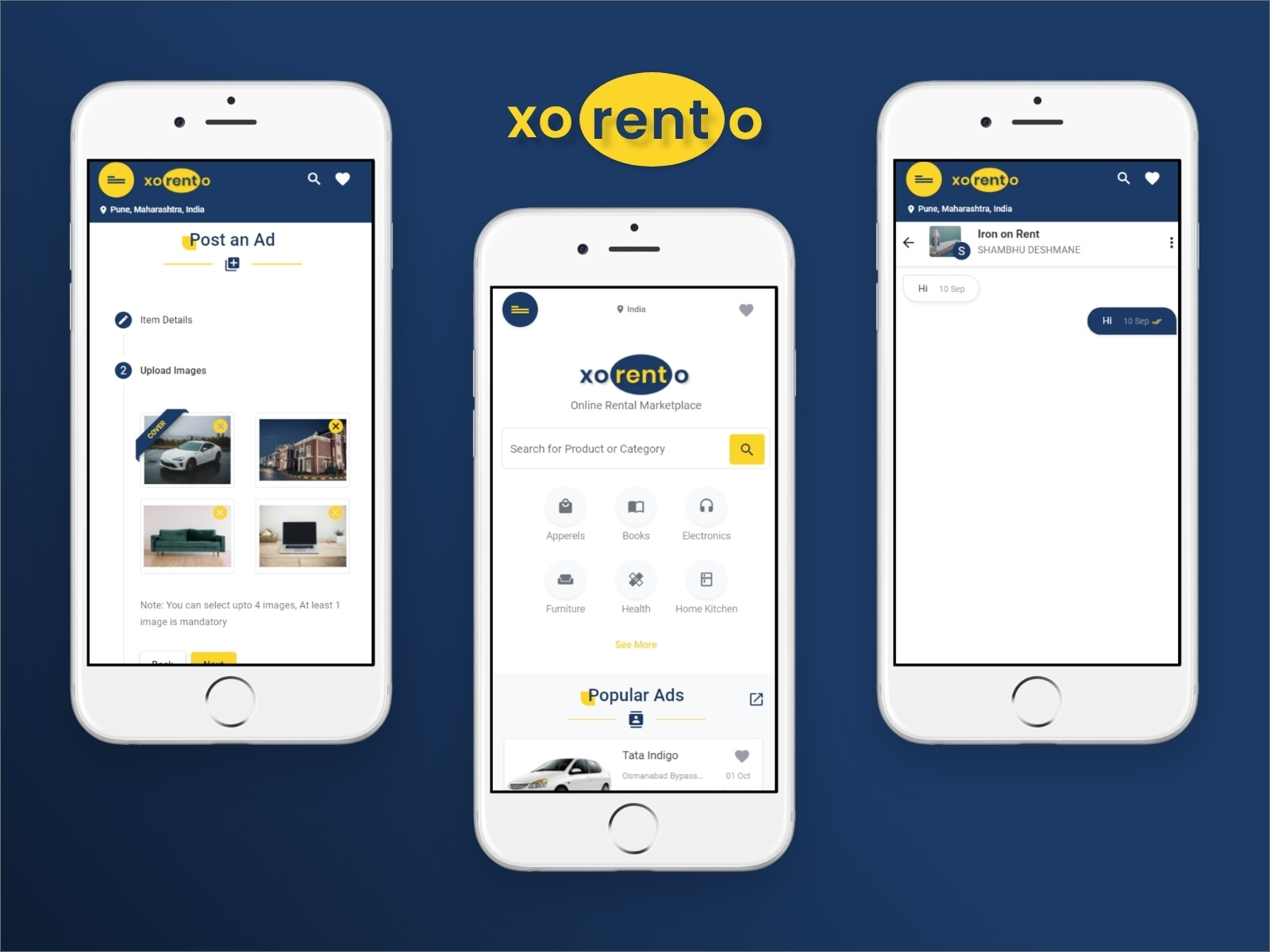 Rental application - xorento by Amrut Kale on Dribbble