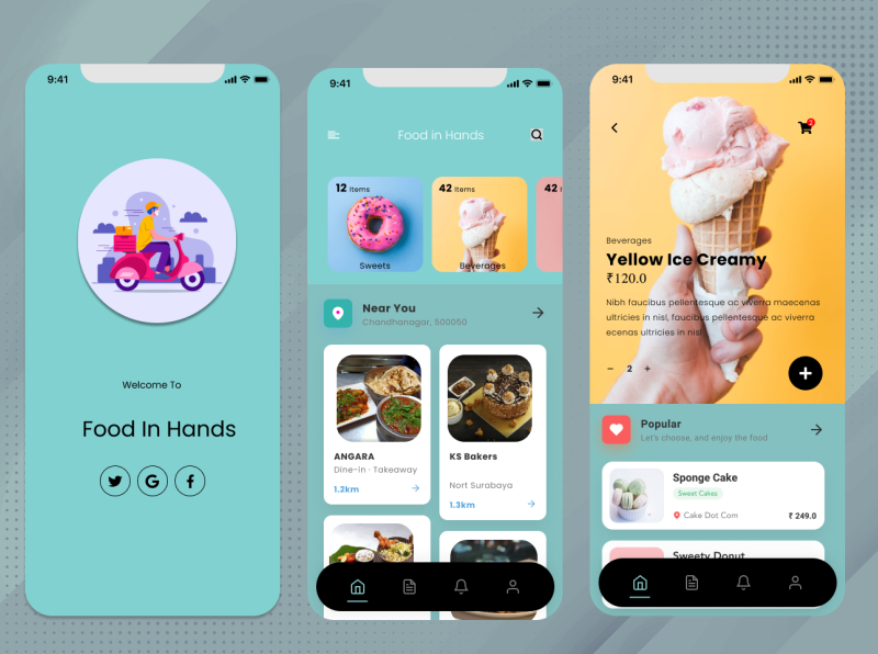 Food APP by Vikranth Reddy K on Dribbble