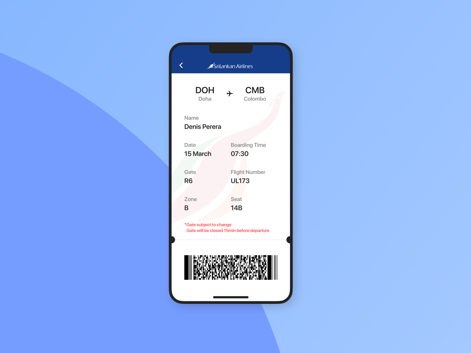 Boarding Pass by Movin Dissanayake on Dribbble