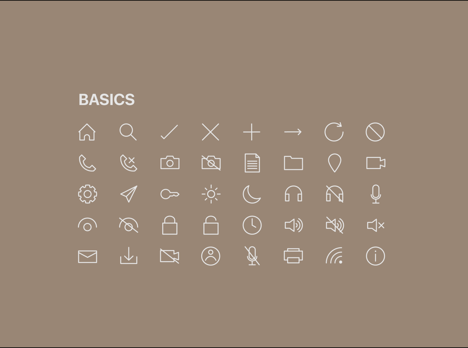 Basic icon pack by Movin Dissanayake on Dribbble