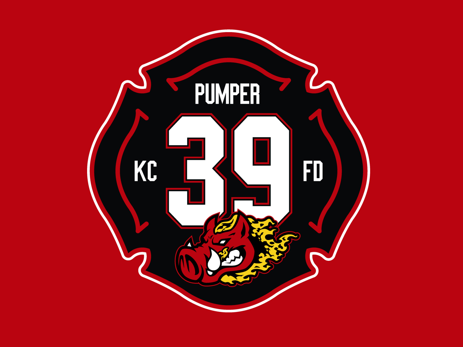 KCFD PUMPER 39 DECAL by BeauRaw Design on Dribbble