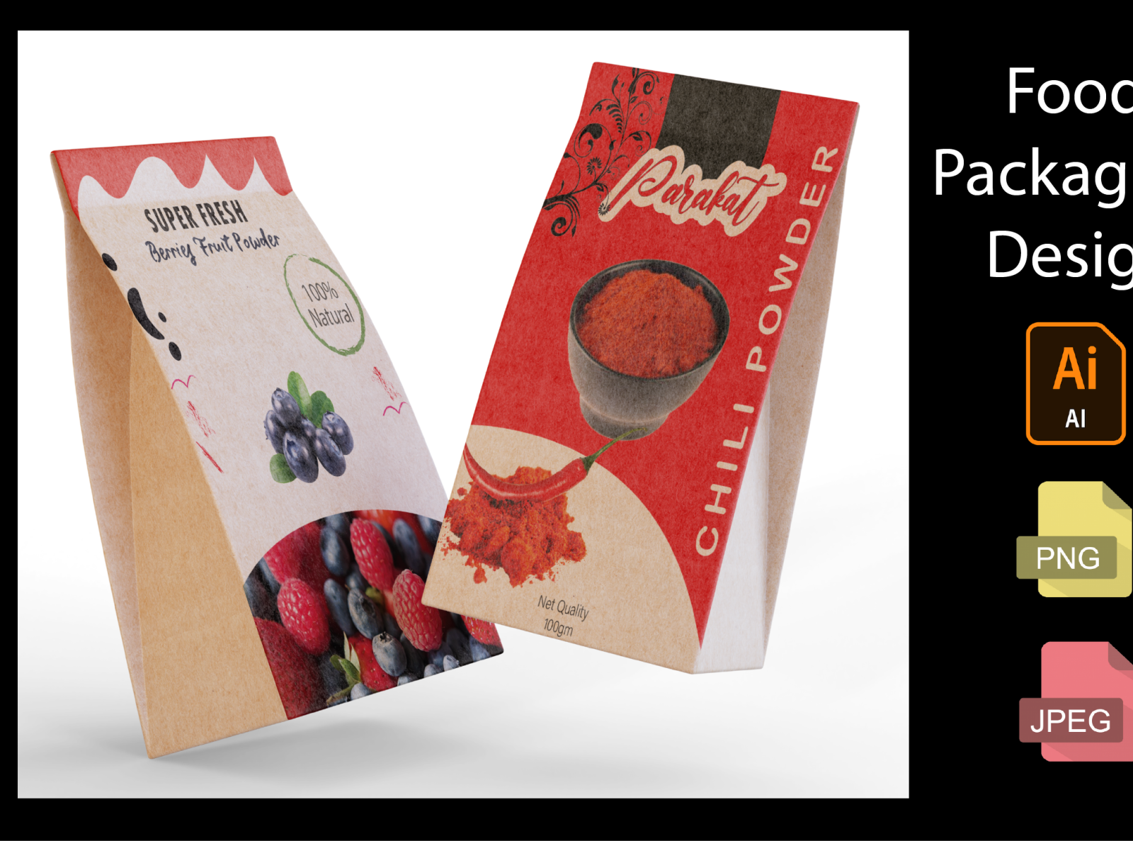 Food Packaging Design by Aila Waheed on Dribbble