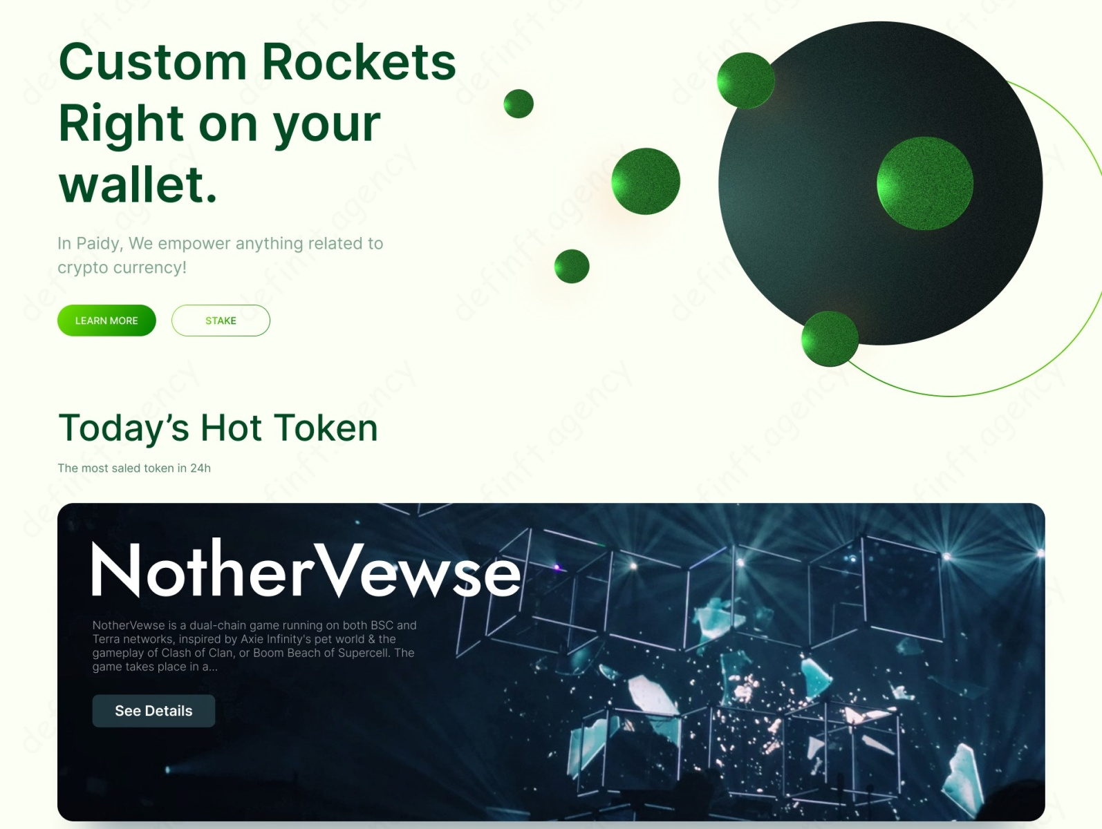 Paidy.co by DeFi NFT Agency on Dribbble