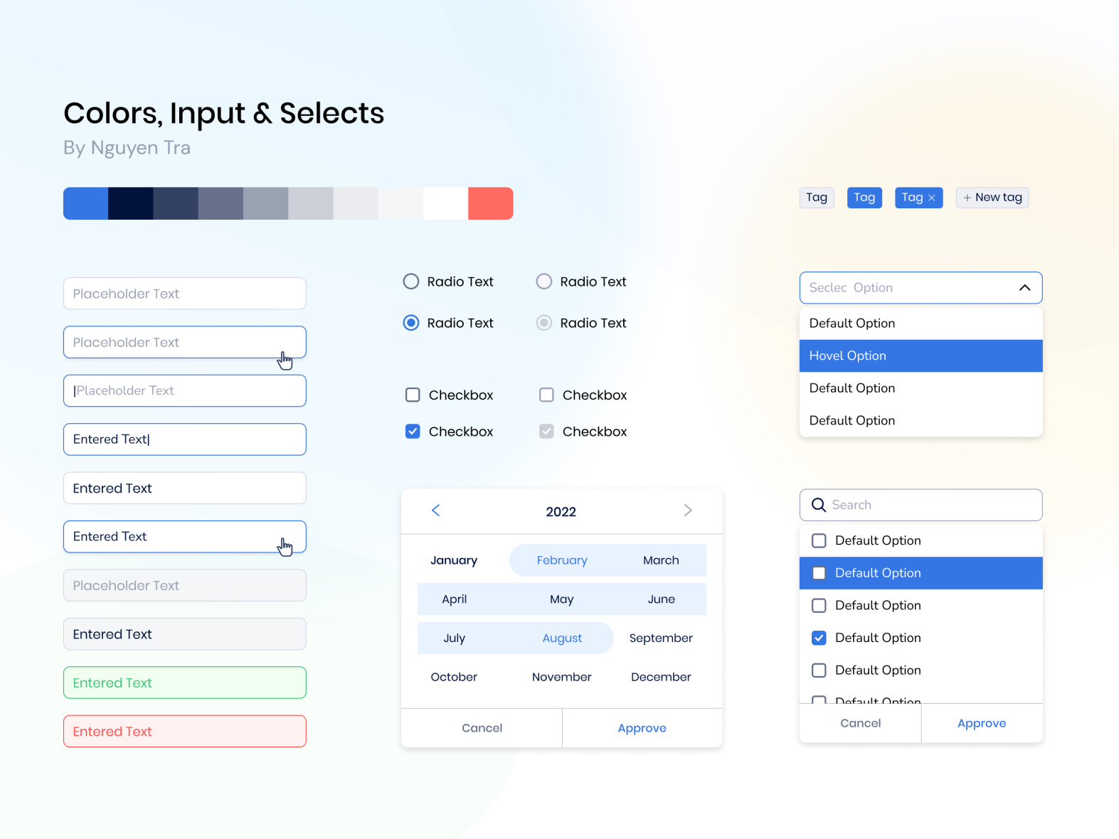 Input in design system by Tra Nguyen on Dribbble