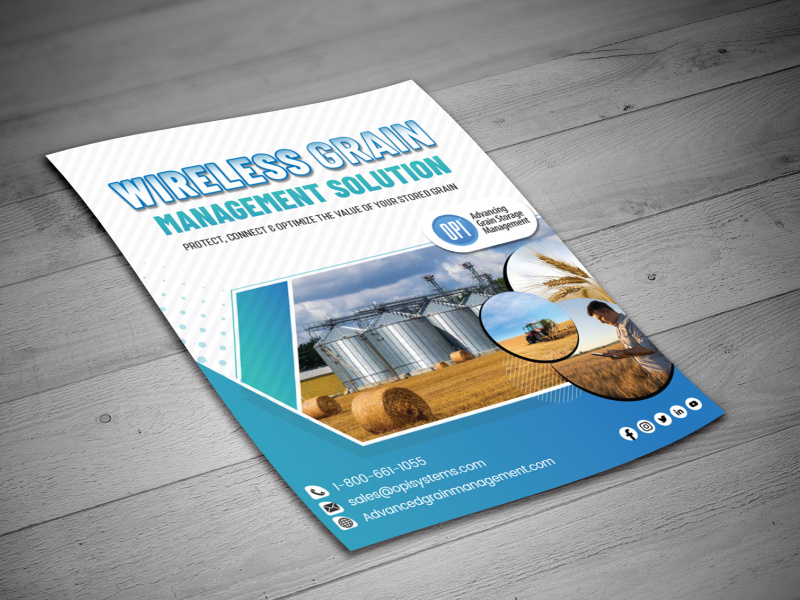 Wireless Grain Flyer Template by Monowar Hossain on Dribbble