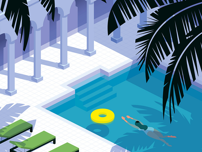 Swimmer by Rich Stromwall on Dribbble