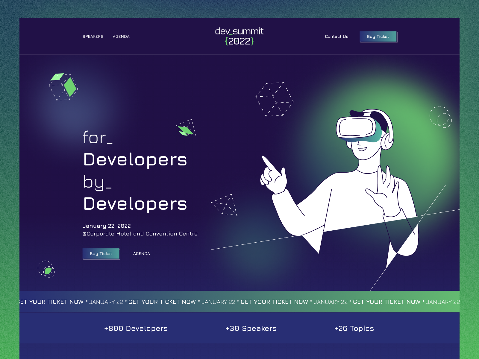 Dev Summit 2022 - Web Design by Dylan / duuuk 🧪 on Dribbble