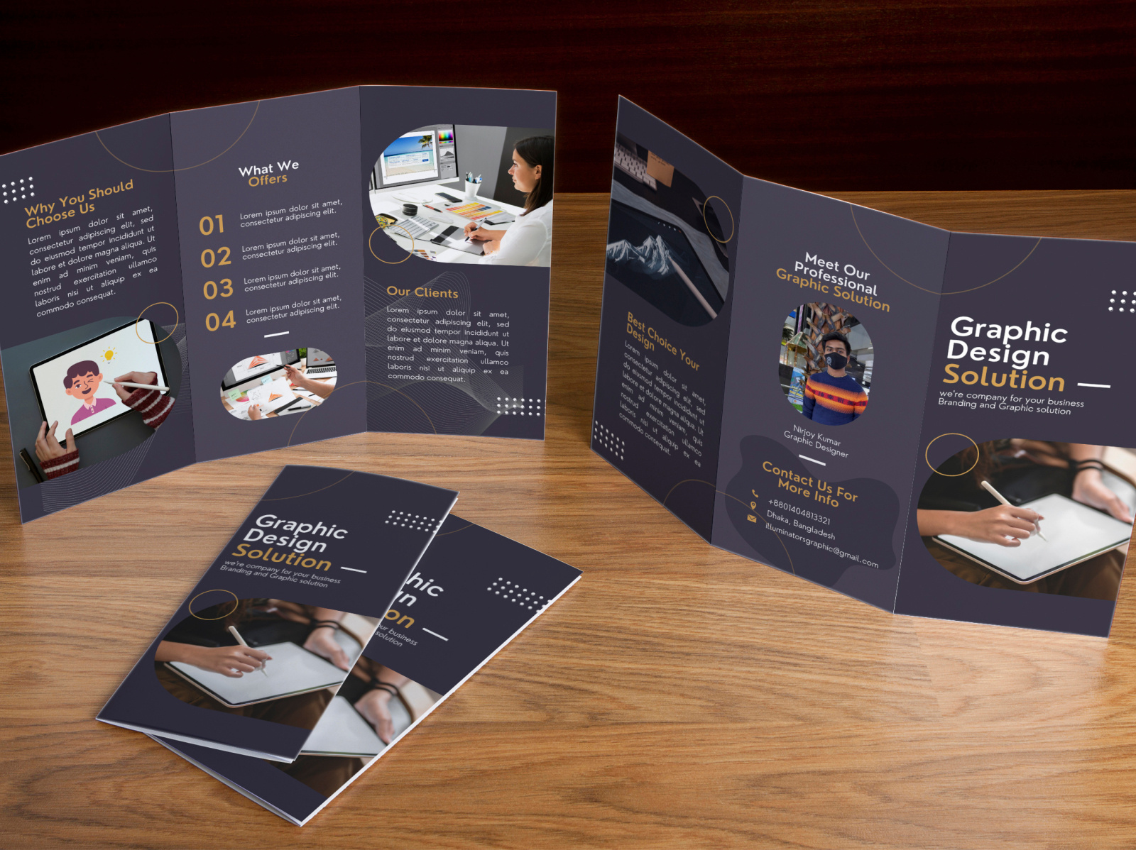 Tri-Fold Brochure Design by Illuminators Graphic on Dribbble