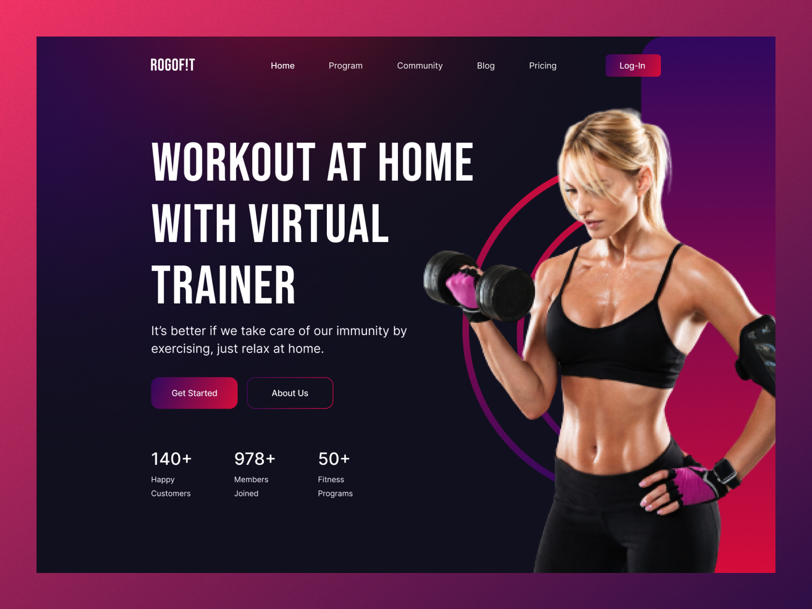 Fitness Website Design by Ms. Tanjila on Dribbble