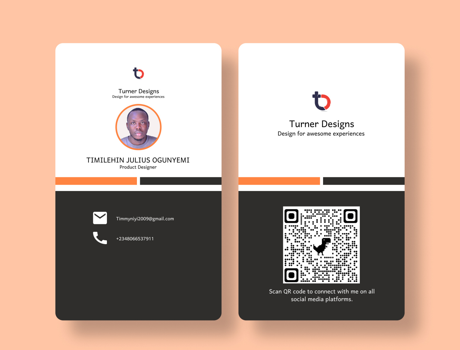 Profile card by Timilehin Julius Ogunyemi on Dribbble