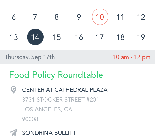 Events screen by Aleksandar Đurić for Ascendum Digital on Dribbble