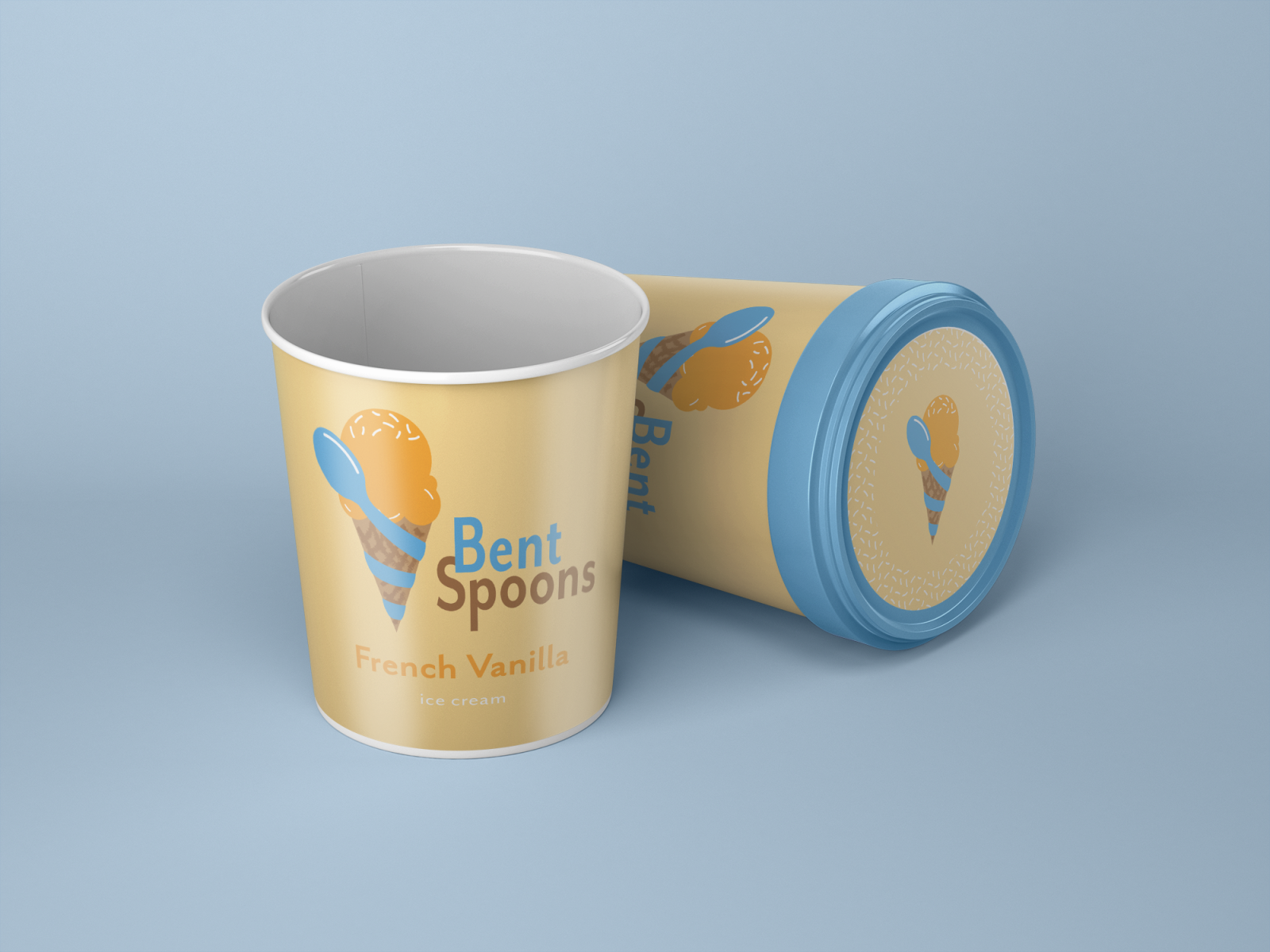 Bent Spoons Packaging - French Vanilla by Sadie Anne on Dribbble