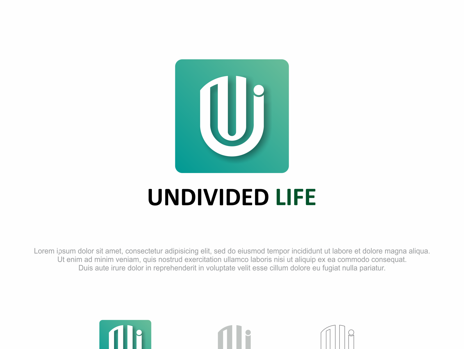 Undivided life logo by Taufiq Ridwan ( ridsdesign ) on Dribbble
