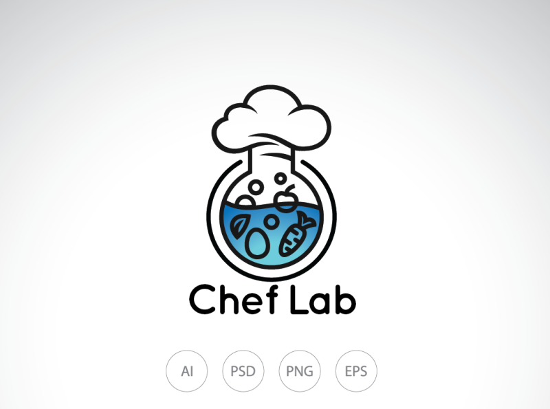 Chef Lab Logo by Heavtryq on Dribbble