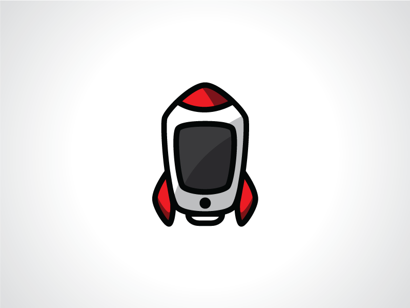 Rocket Phone Logo Template by Heavtryq on Dribbble