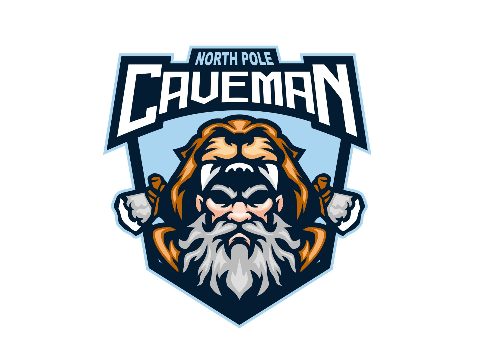 CAVEMAN MASCOT LOGO by WAGZ DESIGN on Dribbble