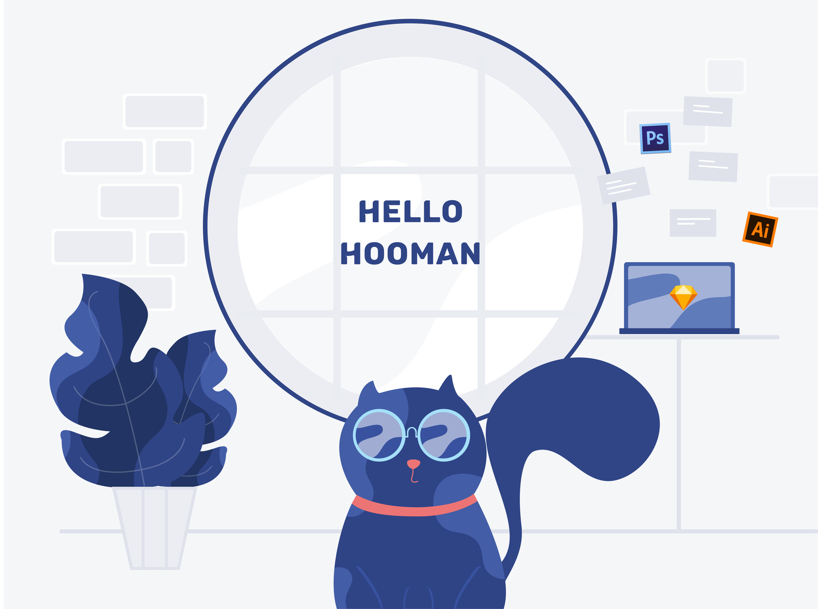 Hello Hooman by Dani Widya Tantri on Dribbble