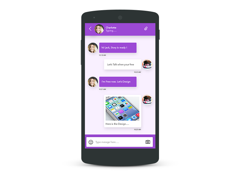 Chat App by srinivas.design on Dribbble
