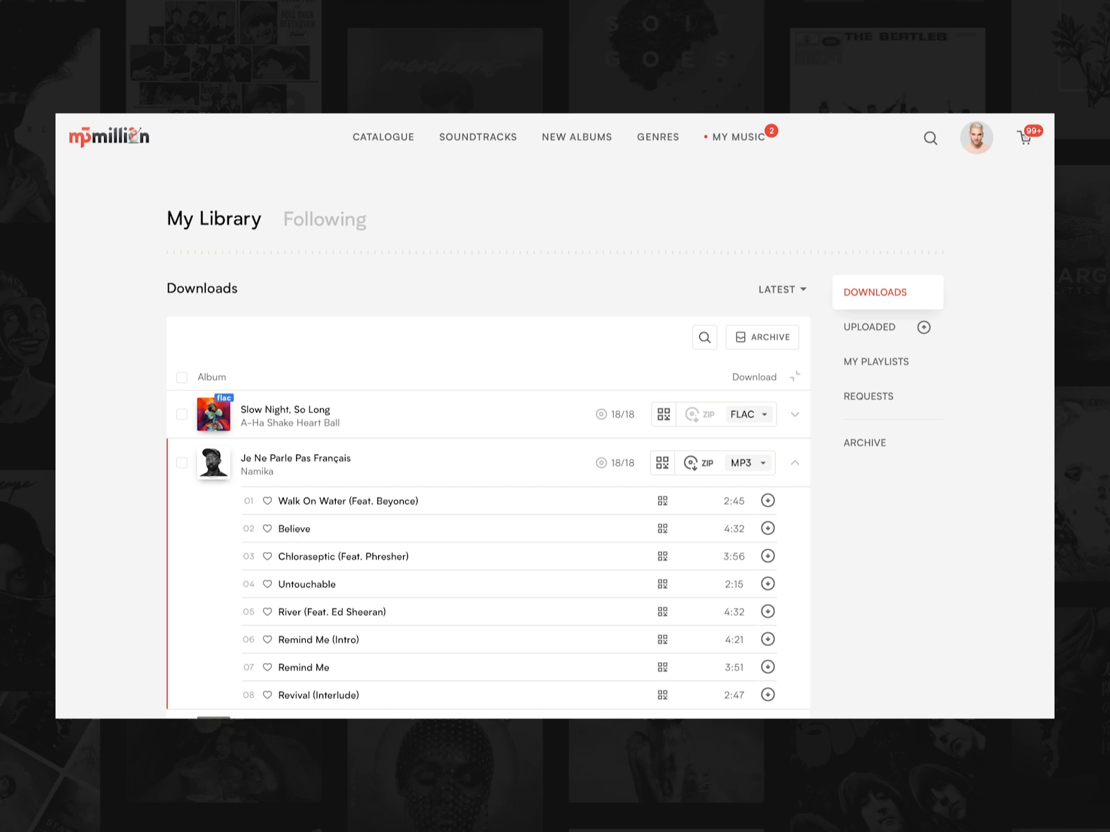 Mp3million: My music, my storage space by ALEXEY FMNH for Flatstudio on ...
