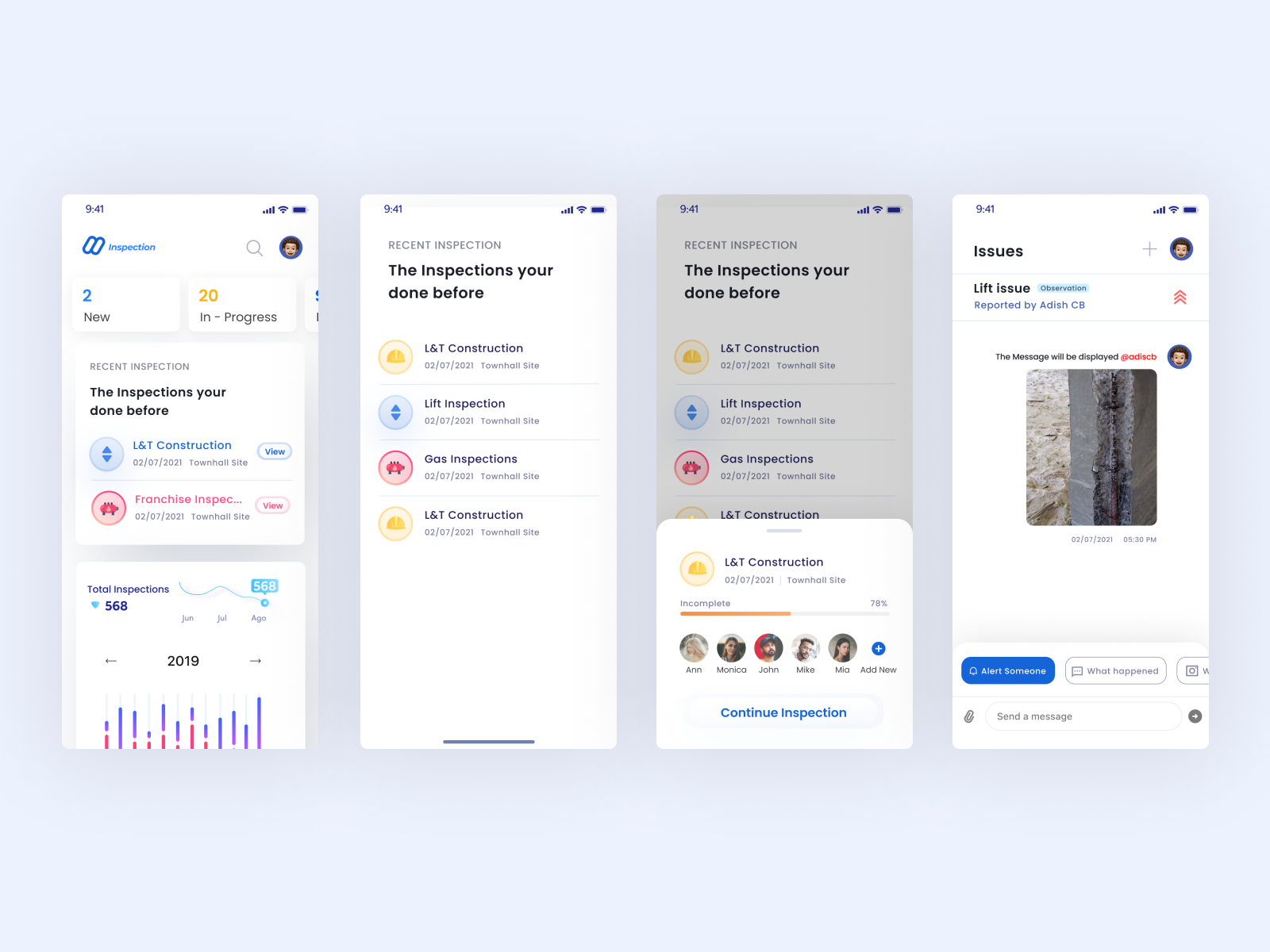 Inspection Application by Nandhini on Dribbble