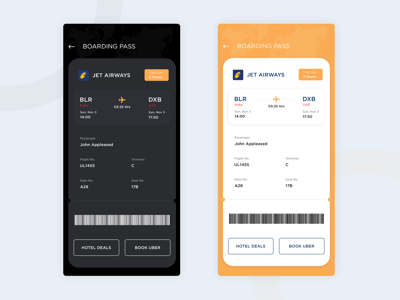 Boarding Pass Design by Sumesh Verma on Dribbble