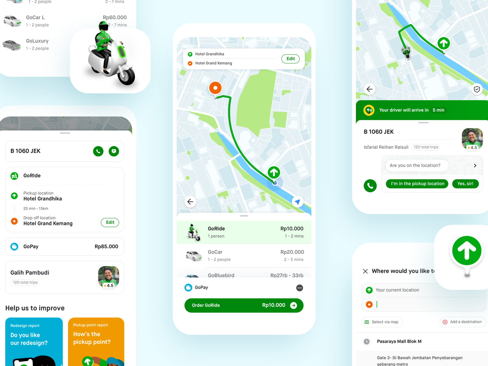 Flutter Ui Pengenalan Desain Ui Gojek Gojek Home Scre