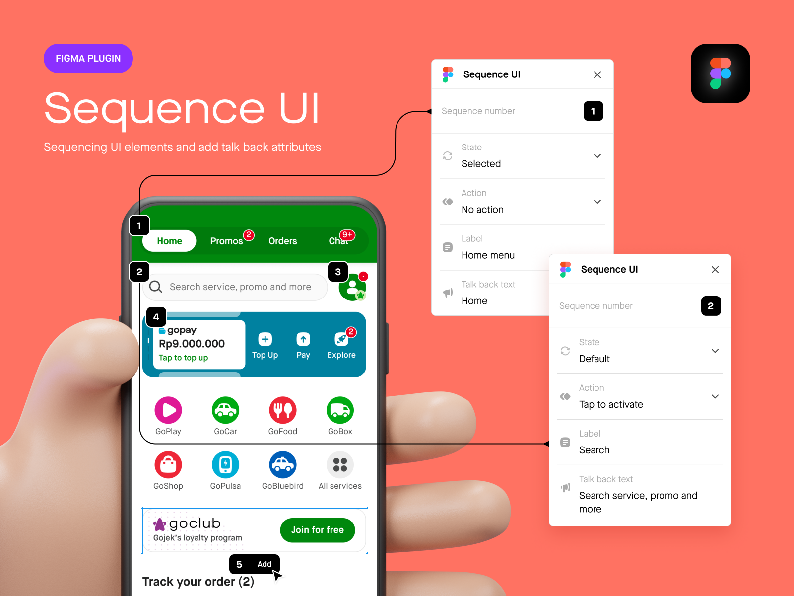 Sequence UI - Figma plugin by Gojek Design on Dribbble